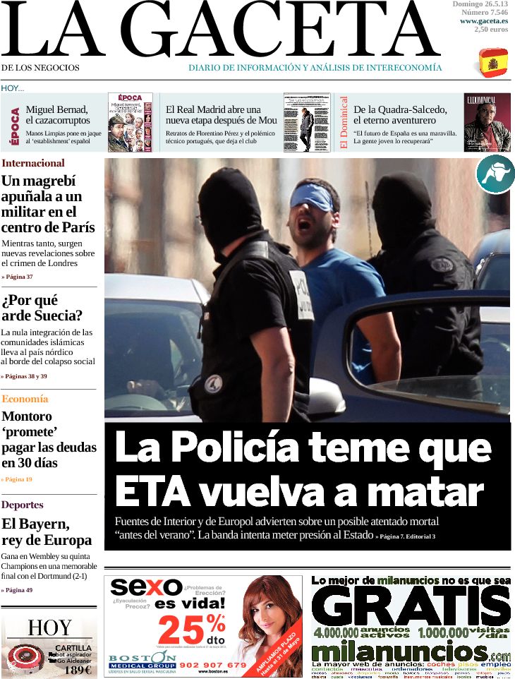 Quiosco del 26 de Mayo de 2013 - Libertad Digital