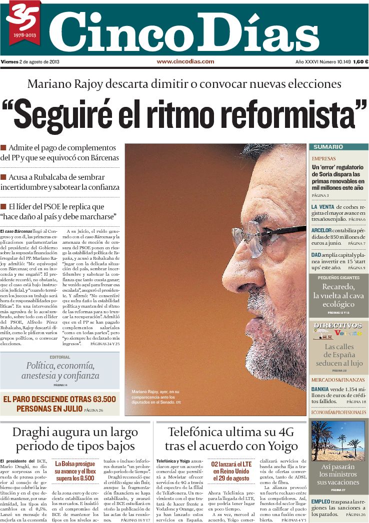 Quiosco del 2 de Agosto de 2013 - Libertad Digital