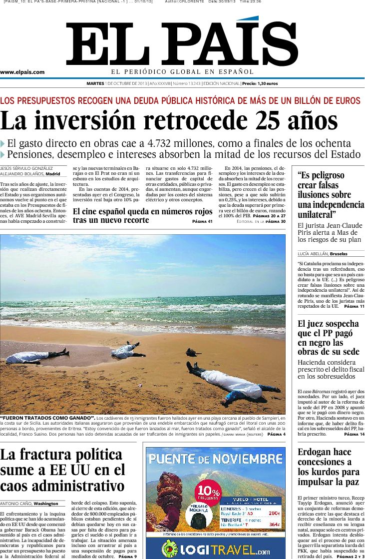 Quiosco del 1 de Octubre de 2013 - Libertad Digital