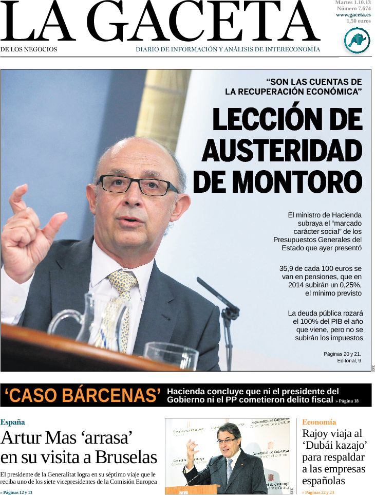 Quiosco del 1 de Octubre de 2013 - Libertad Digital