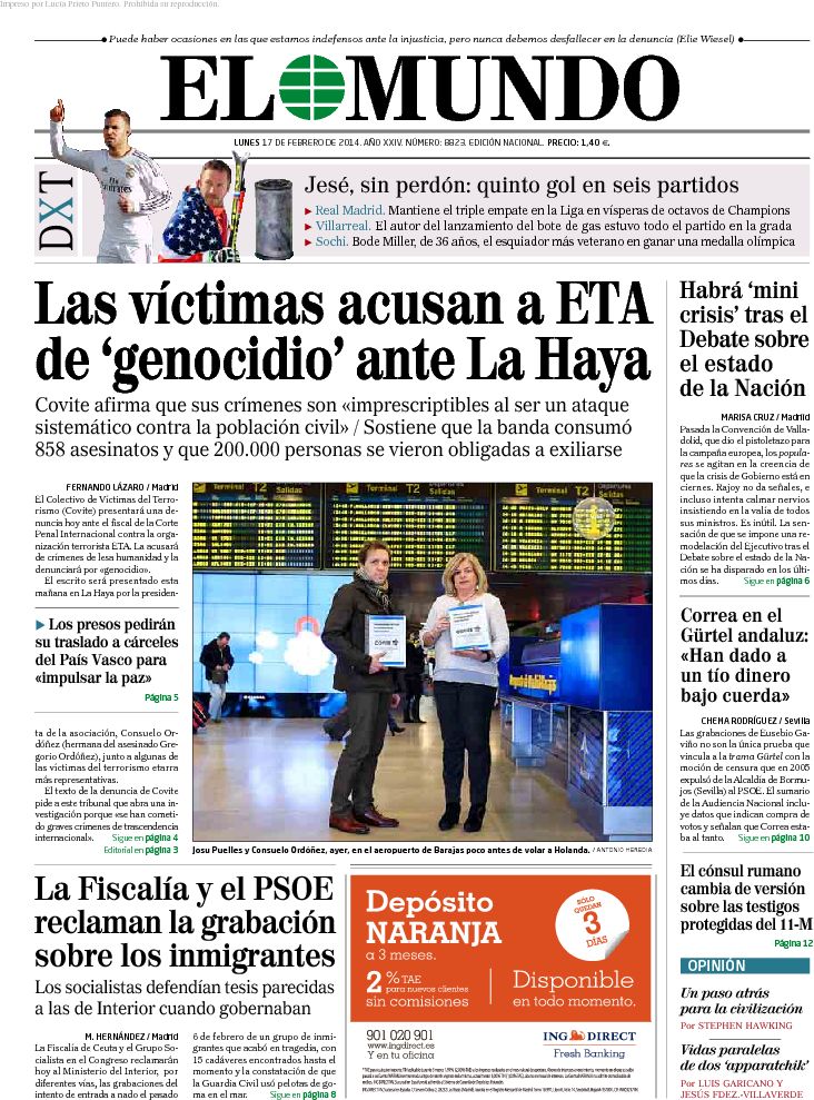 Quiosco del 17 de Febrero de 2014 - Libertad Digital