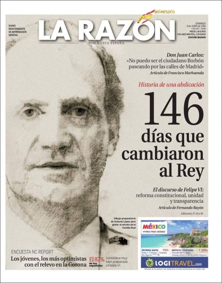 Portadas de los periódicos del domingo 8 de junio - Libertad Digital