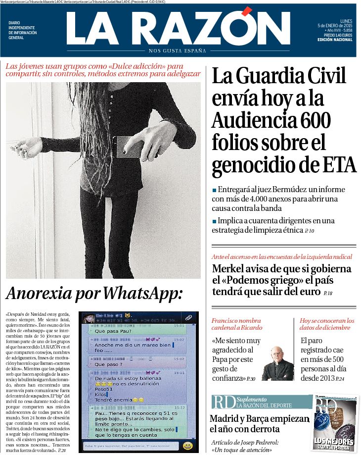 Quiosco del 5 de Enero de 2015 - Libertad Digital