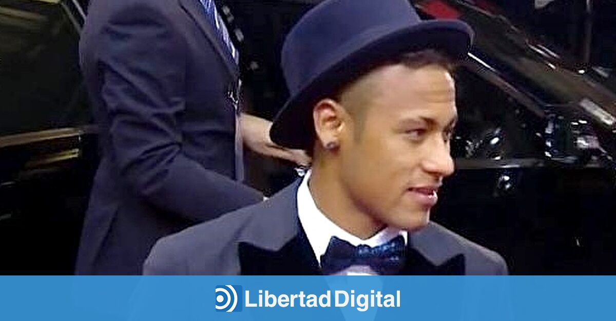 Neymar vuelve a dar la nota con su indumentaria en la gala del Balón de ...