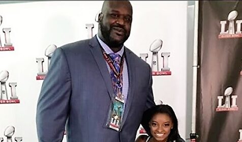 Shaquille O'Neal y Simeone Biles protagonizan la foto más simpática de ...