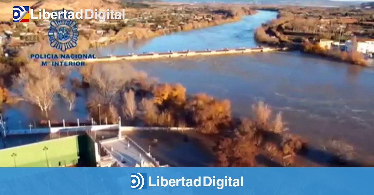 El Ebro se desborda a su paso por Tudela - Libertad Digital