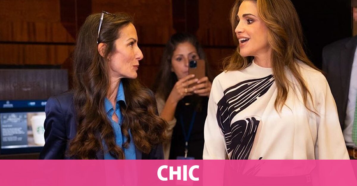 El curioso encuentro de Telma Ortiz, hermana de Letizia, con Rania de ...