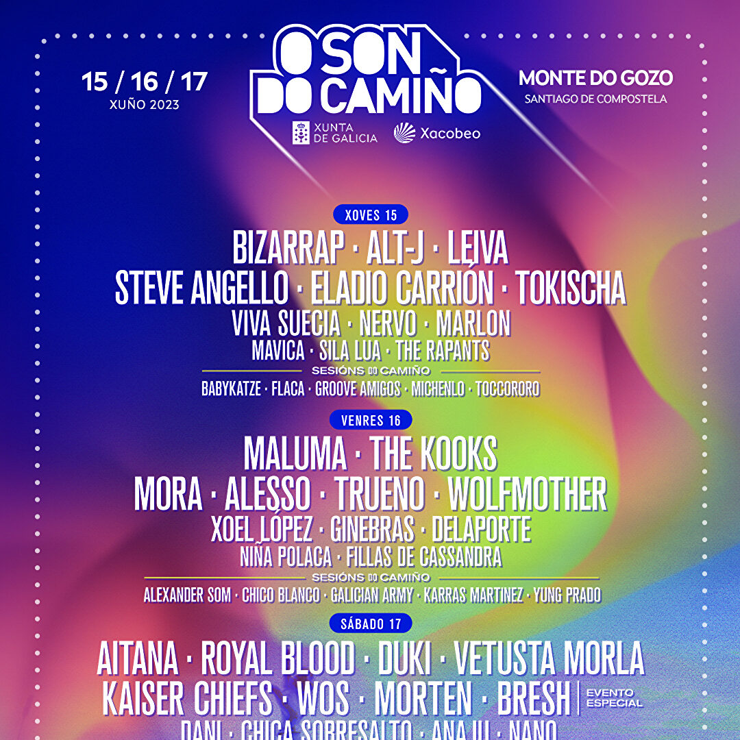 Presentado el cartel del festival "O Son Do Camiño" 2023 - esRadio