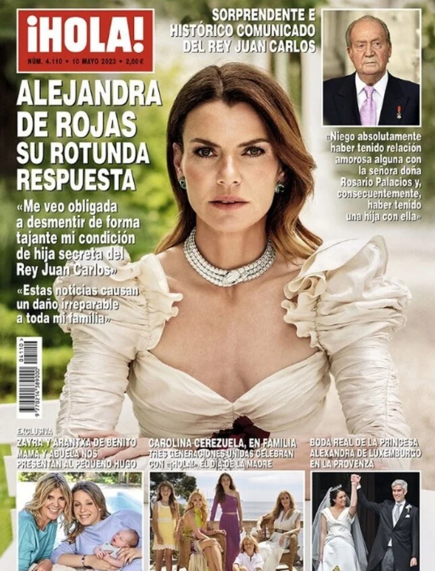 Alejandra Rojas, falsa hija de Juan Carlos I, responde en 'Hola' y otras portadas de la prensa ...
