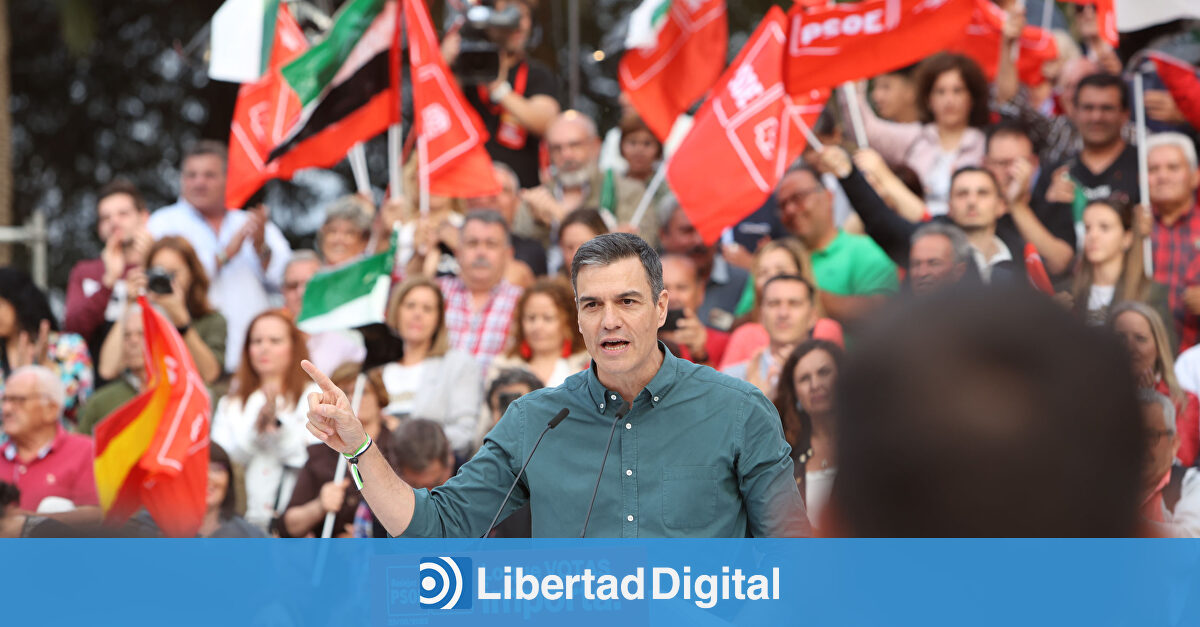 El PSOE comienza a repartir banderas de España en los mítines de Sánchez para olvidar sus pactos ...