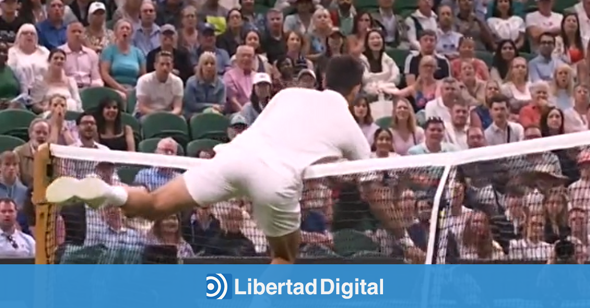 El punto loco en Wimbledon que acabó con Djokovic cayéndose