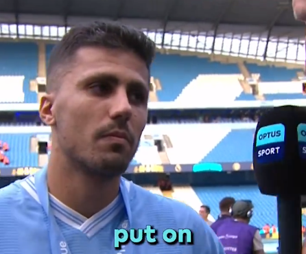 Recado cruel de Rodrigo al Arsenal tras ser campeón el Manchester