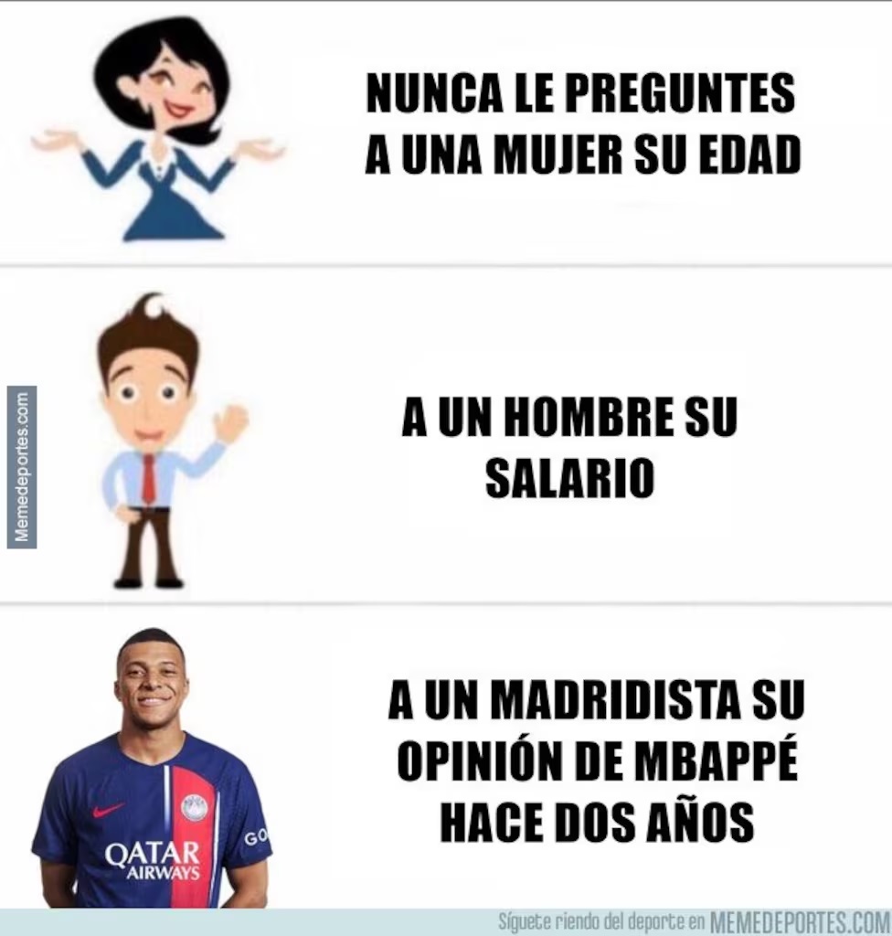 Los mejores memes del fichaje de Mbappé por el Real Madrid - Libertad ...