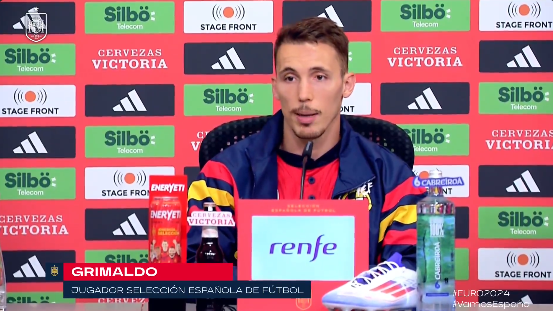 Grimaldo lo deja claro: "¿Presión? Hemos venido a ganar la Euro"
