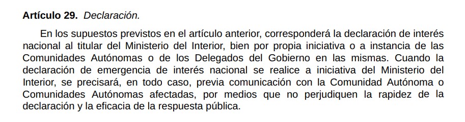 La "emergencia de interés nacional": ¿debió el Gobierno centralizar la ...
