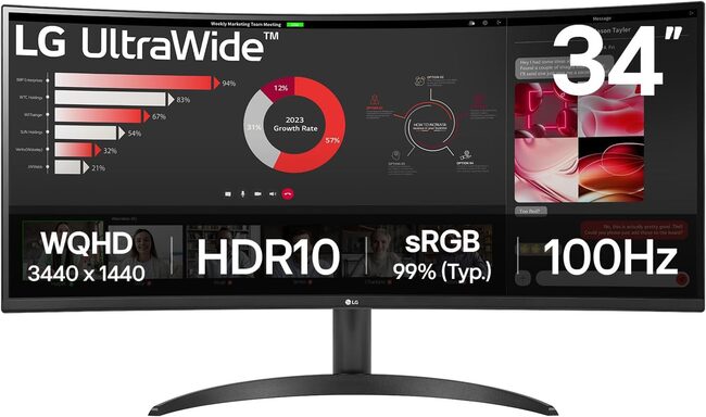 Descubre los mejores monitores de 34 pulgadas