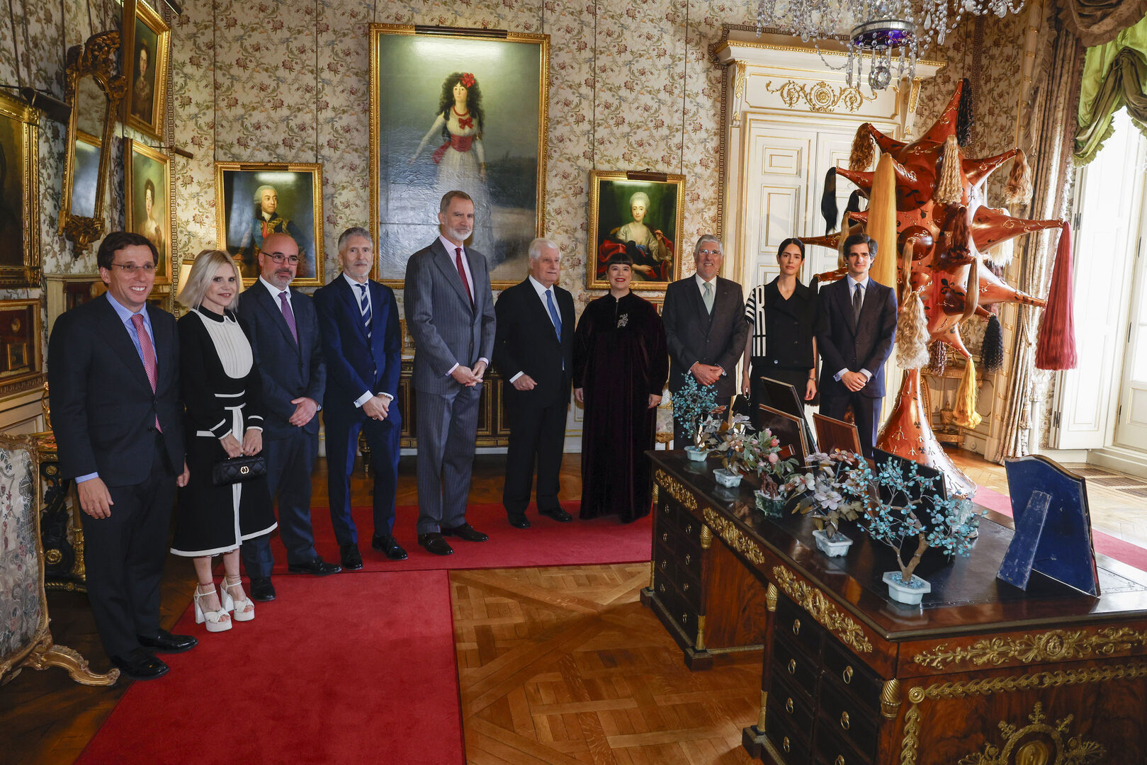 Felipe VI preside en el Palacio de Liria, junto a la familia Alba, la ...