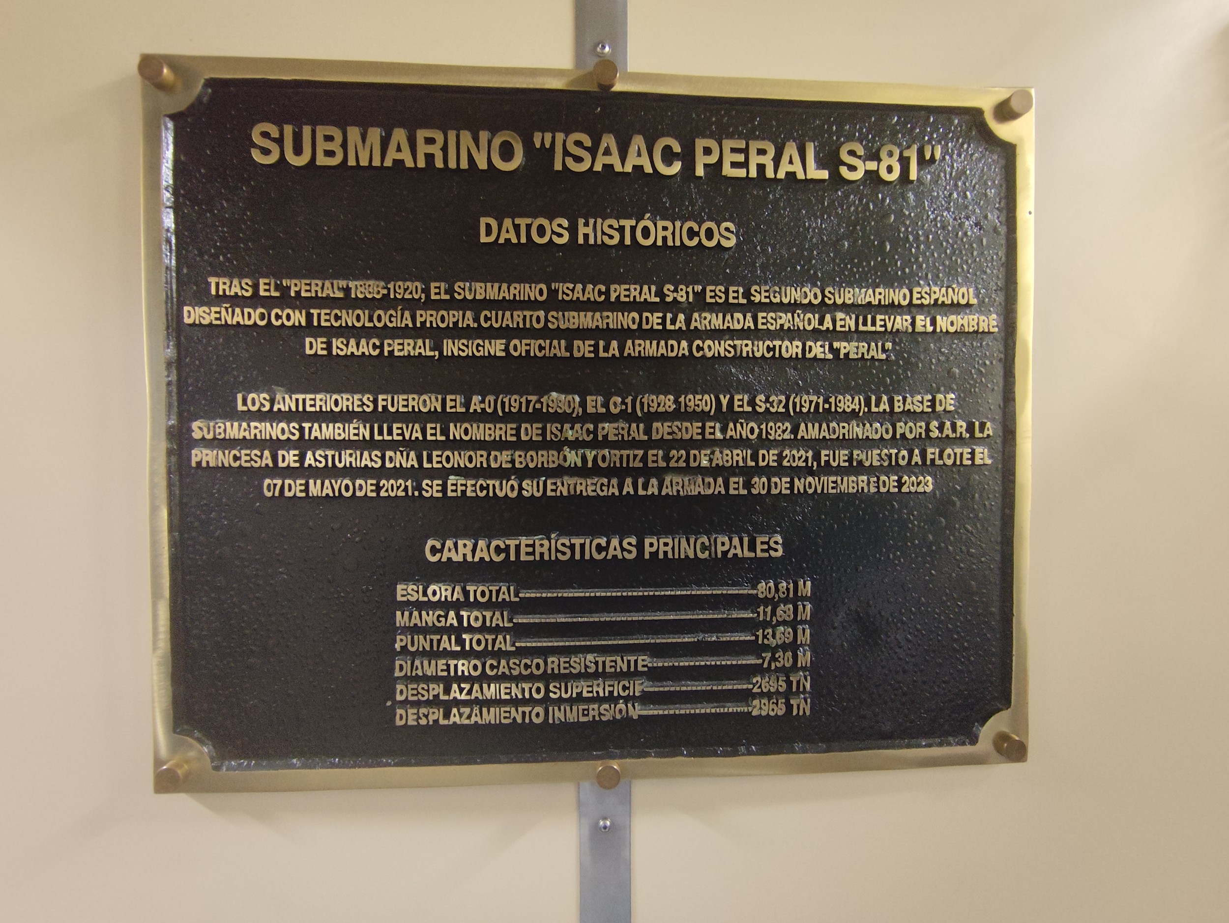 Las entrañas del S81 Isaac Peral, el submarino más moderno de la Armada - Libertad Digital