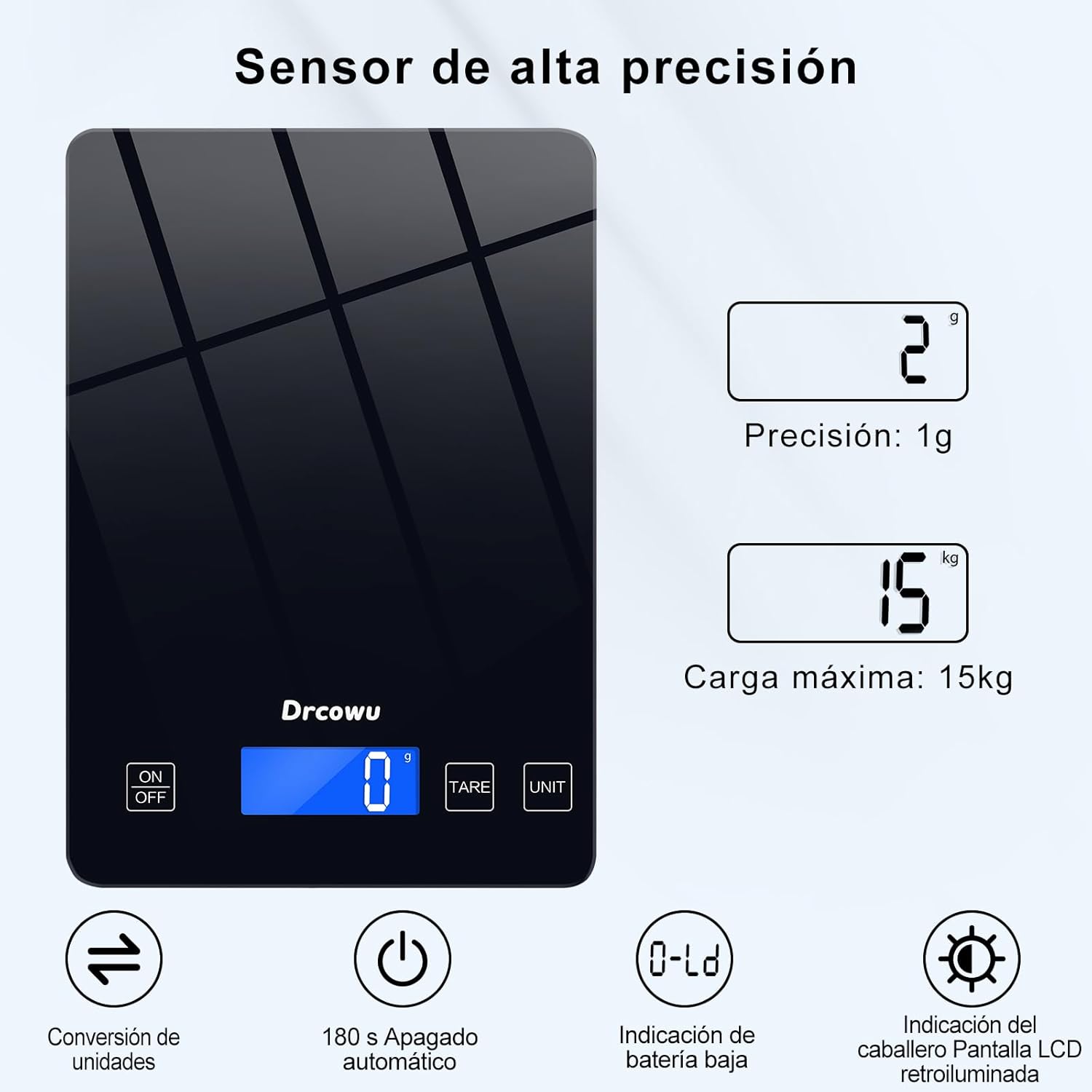Precisión y comodidad en tu cocina: Básculas digitales con pantalla LCD ...