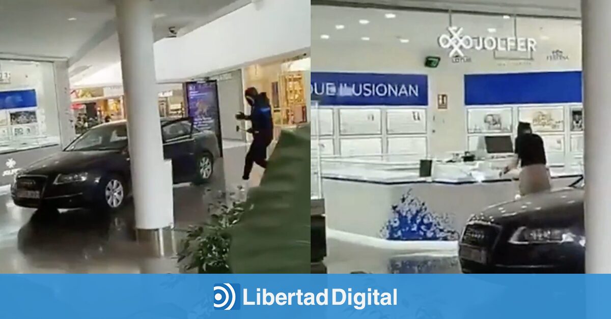 Una banda empotra un coche y arrasa una joyería de Parquesur en apenas ...