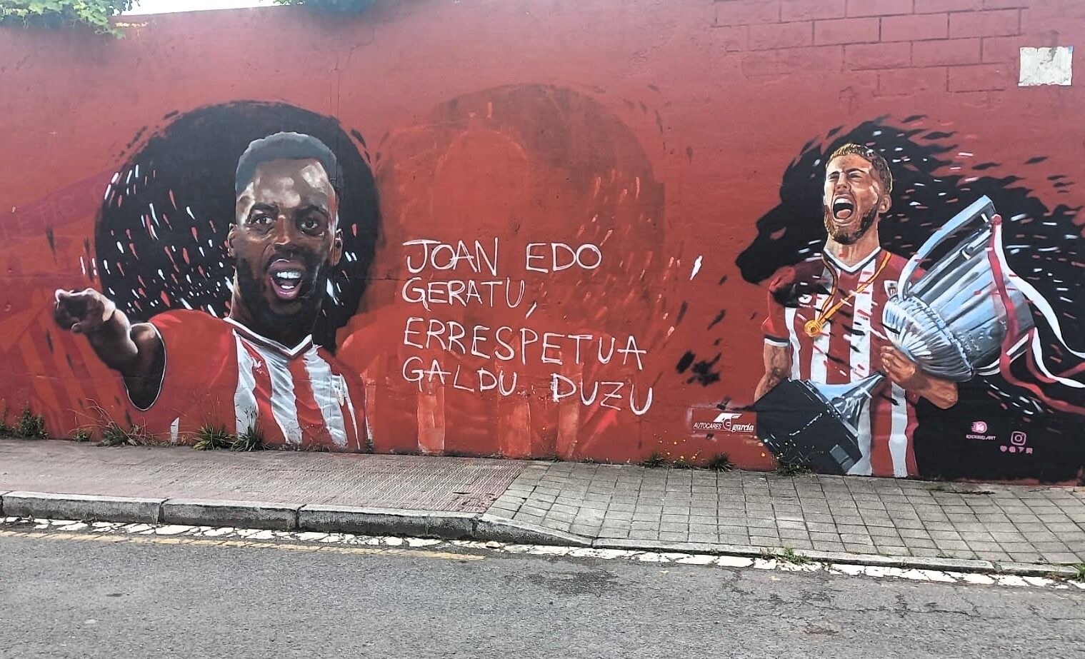Vuelven a vandalizar el mural de Nico Williams en Baracaldo: "Rata de ...