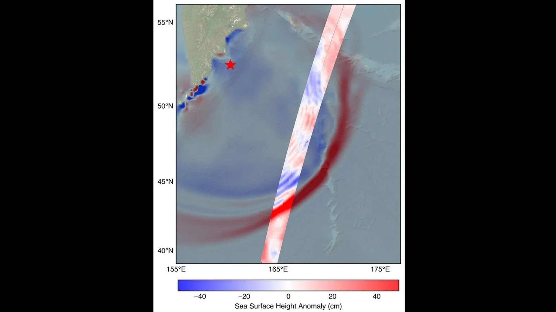 El tsunami de Kamchatka, visto desde el espacio gracias al satélite ...