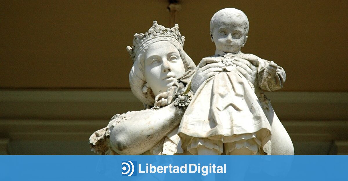La Generalidad retira la estatua de Isabel II del Palacio Real de ...