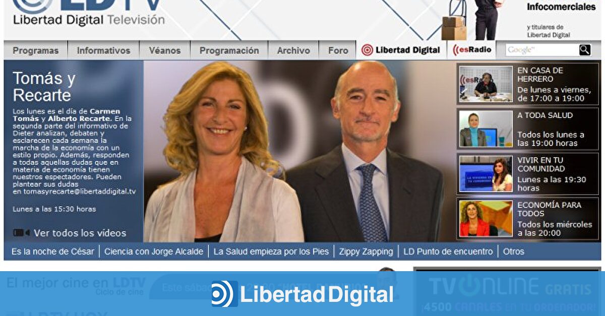 Libertad Digital Televisión estrena una nueva web - LDTV