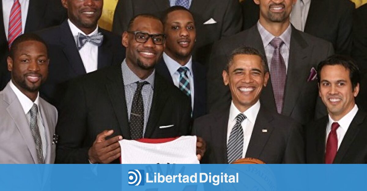 Obama bromea con LeBron James en la Casa Blanca - Libertad Digital