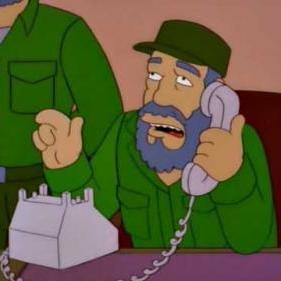 Fidel Castro ya mostró su decepción por el comunismo... en los Simpsons ...